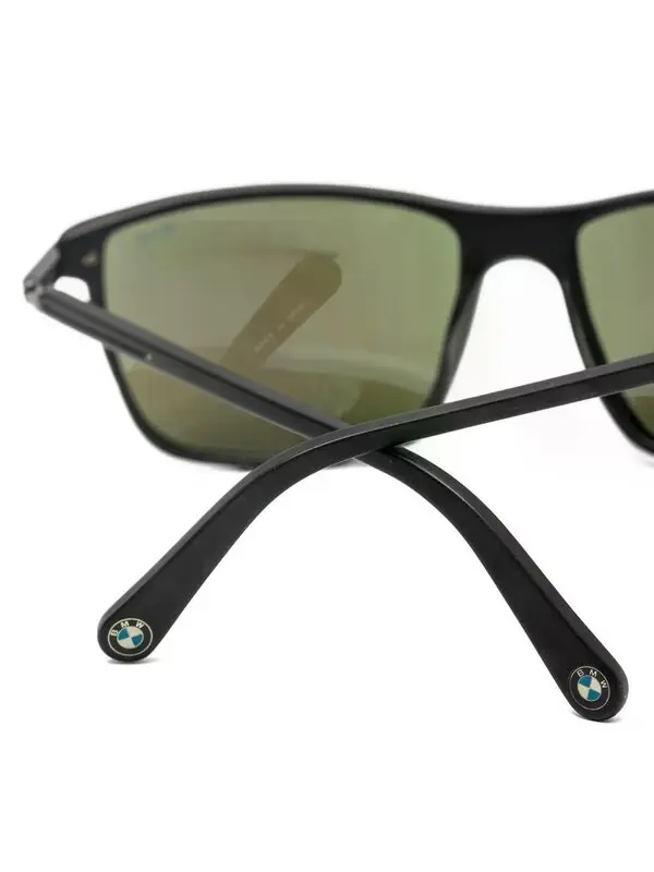BMW EYEWEAR Rectangle Frame Mirrored Sunglasses
