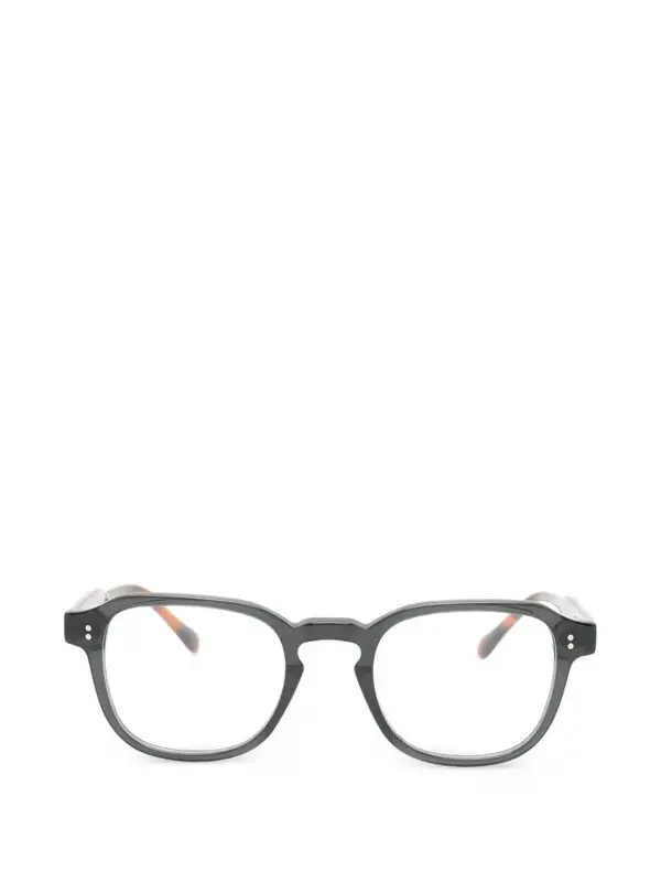 CHARLES STONE Tortoiseshell-effect Square-frame Eyeglasses