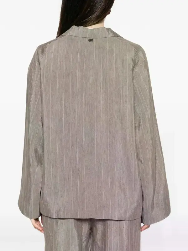 PANICALE Pinstripe Notched Lapel Jacket