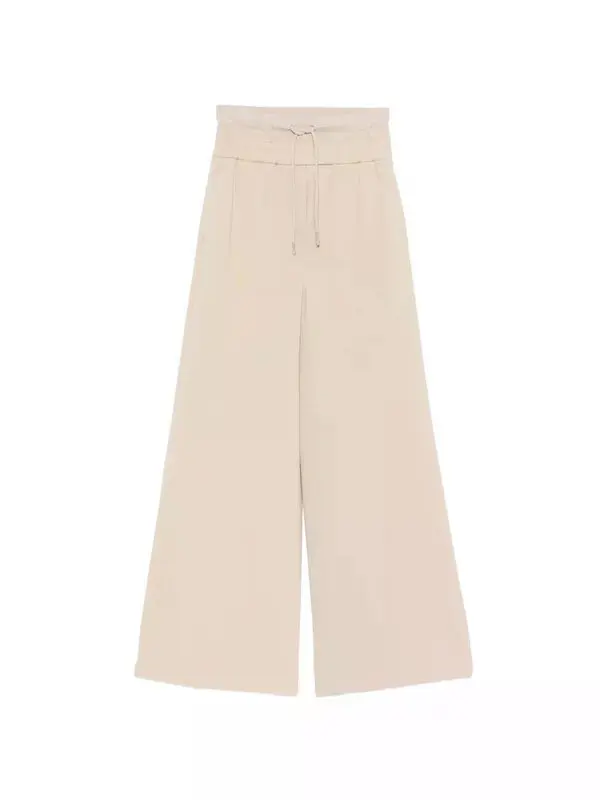 PANICALE Drawstring Wide-leg Trousers - Neutrals