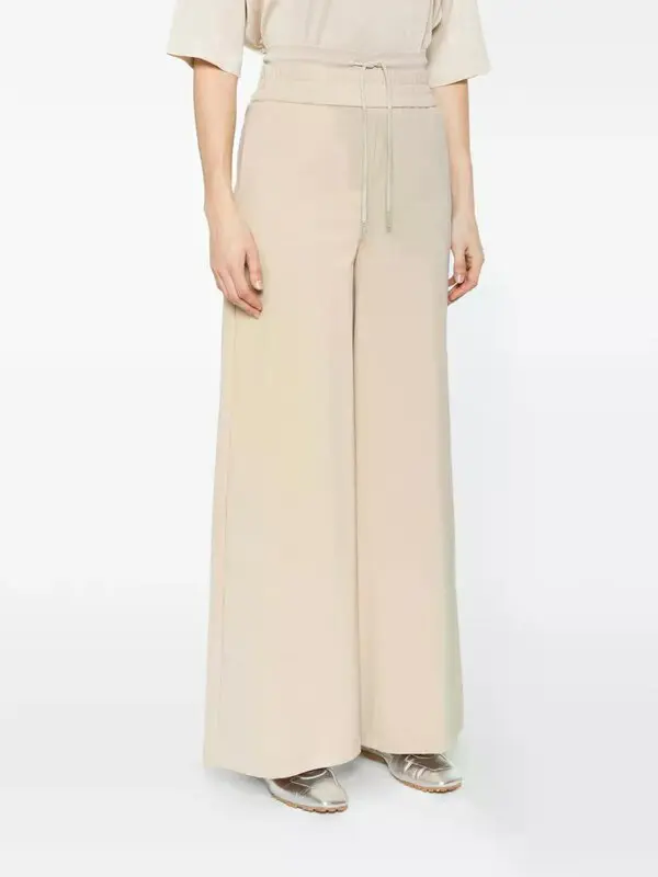 PANICALE Drawstring Wide-leg Trousers - Neutrals