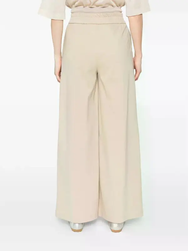 PANICALE Drawstring Wide-leg Trousers - Neutrals