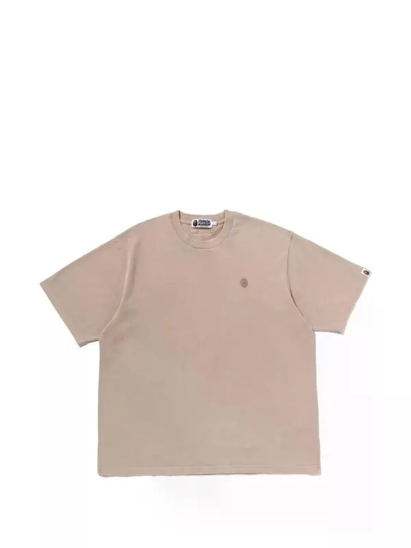 A BATHING APE Logo-embroidered T-shirt - Neutrals