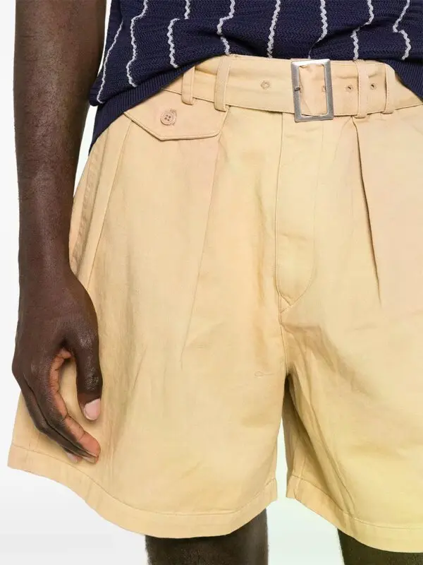 FOUND Belted Pleated Shorts