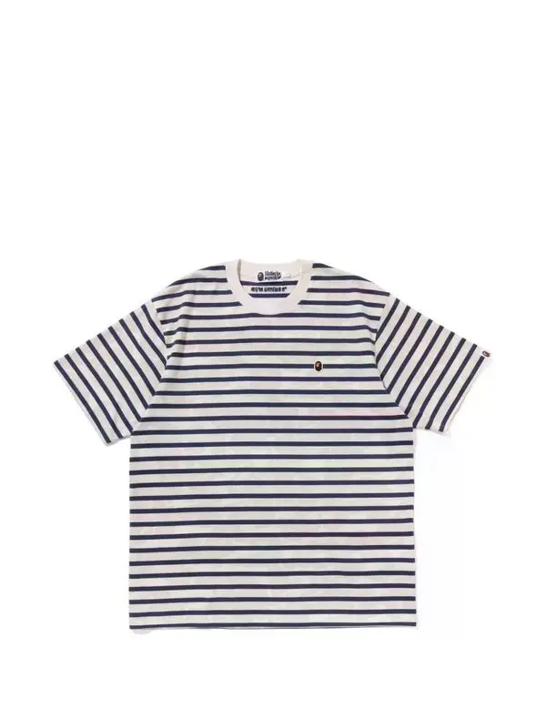 A BATHING APE Horizontal-striped T-shirt