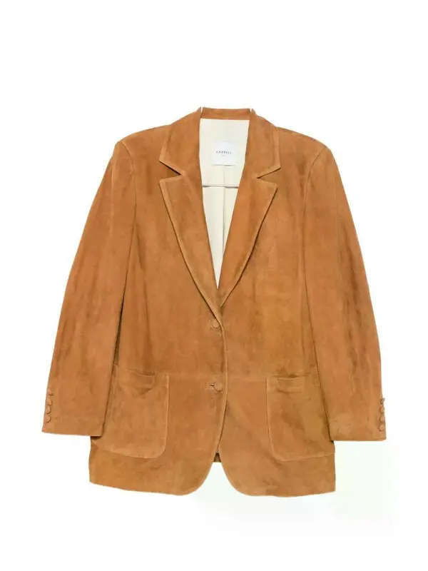 CASSELL Suede Single-breasted Blazer