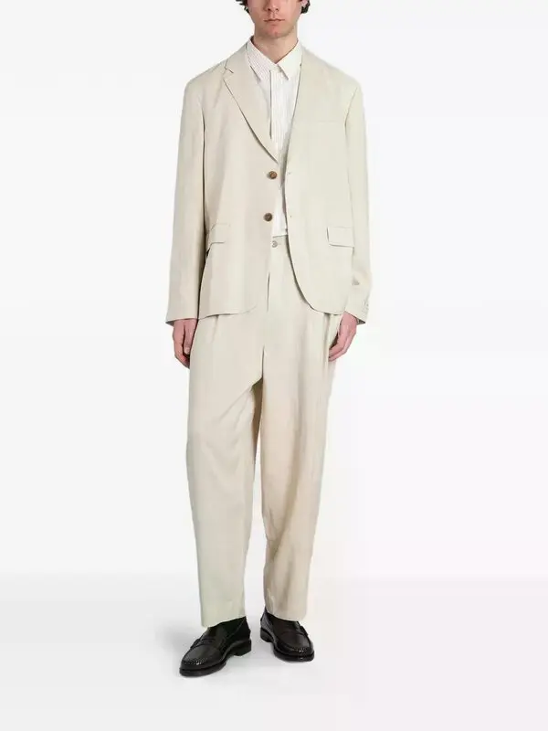 Maison Kitsuné Logo-patch Single-breasted Tailored Blazer