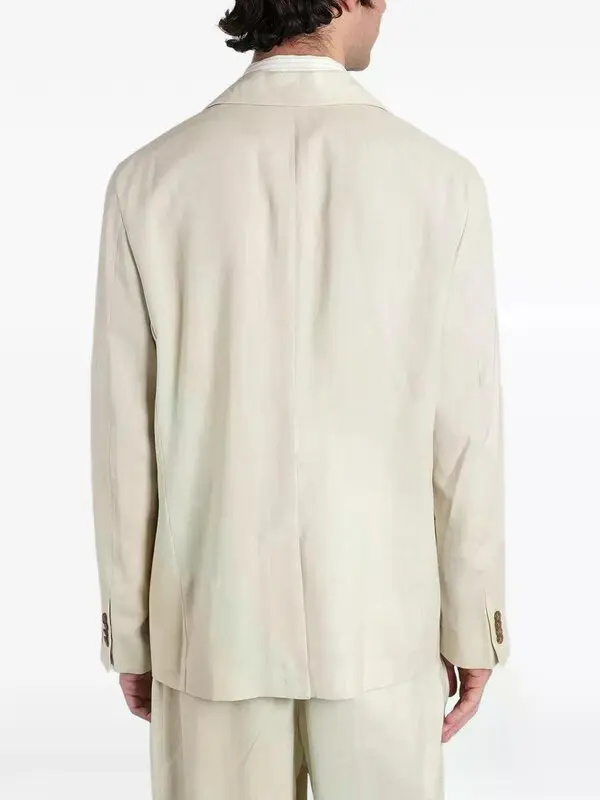 Maison Kitsuné Logo-patch Single-breasted Tailored Blazer