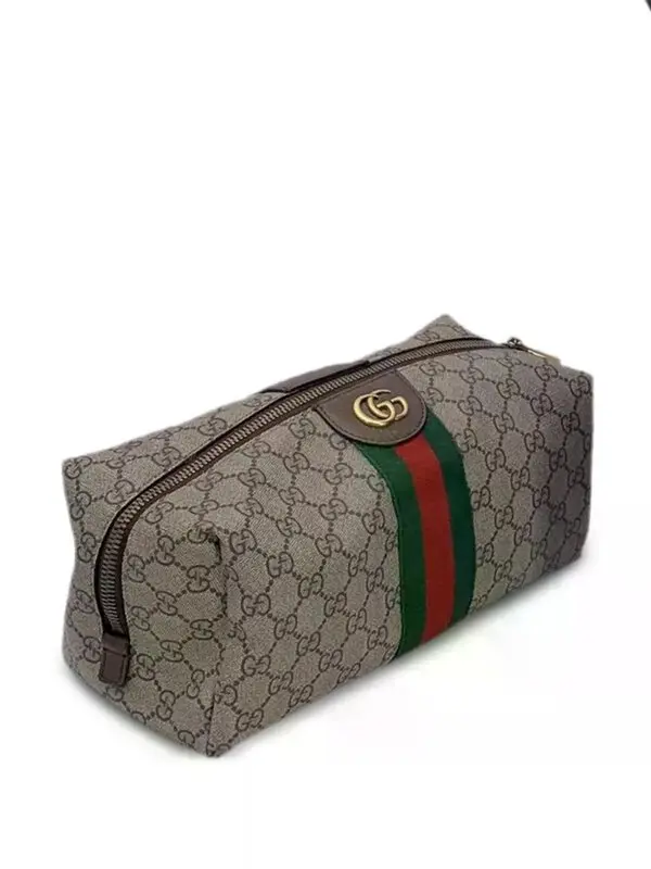 Gucci Ophidia Gg Supreme Makeup Bag - Brown