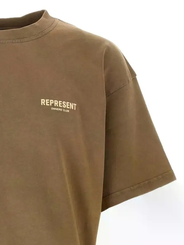 REPRESENT Owners' Club Logo-print T-shirt - Brown