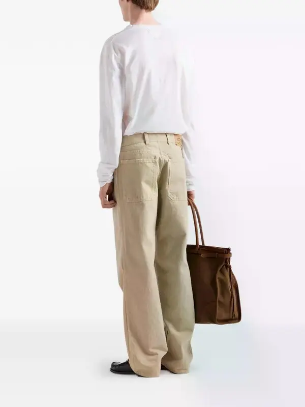 Prada Five-pocket Old Denim Jeans