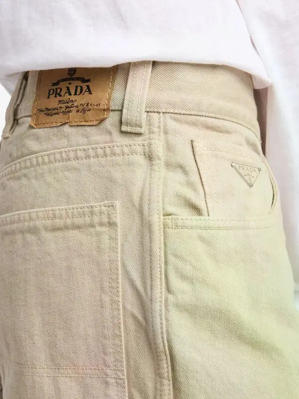 Prada Five-pocket Old Denim Jeans