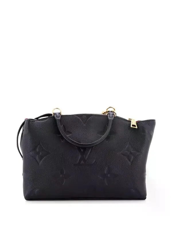 LOUIS VUITTON Petit Palais Handbag Monogram Empreinte Giant Satchel - Black