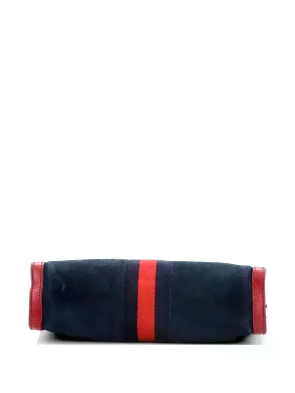 Gucci Ophidia Chain Suede Small Shoulder Bag - Blue