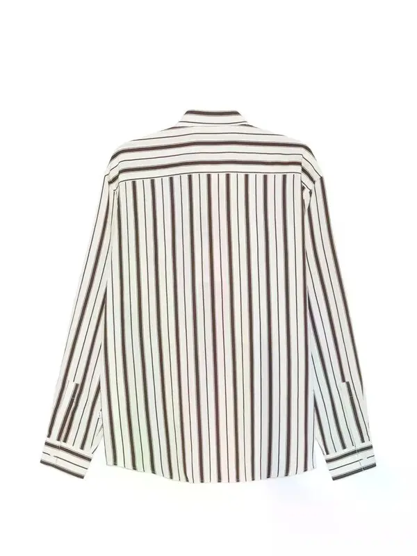Nn07 Deon Striped Long-sleeves Shirt - Neutrals