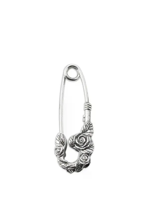 Emanuele Bicocchi Rose Pin Single Earring - Silver