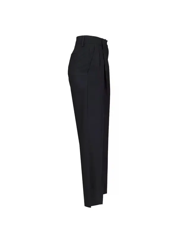 AL DUCA D’AOSTA 1902 Pleated Wide-leg Trousers - Black