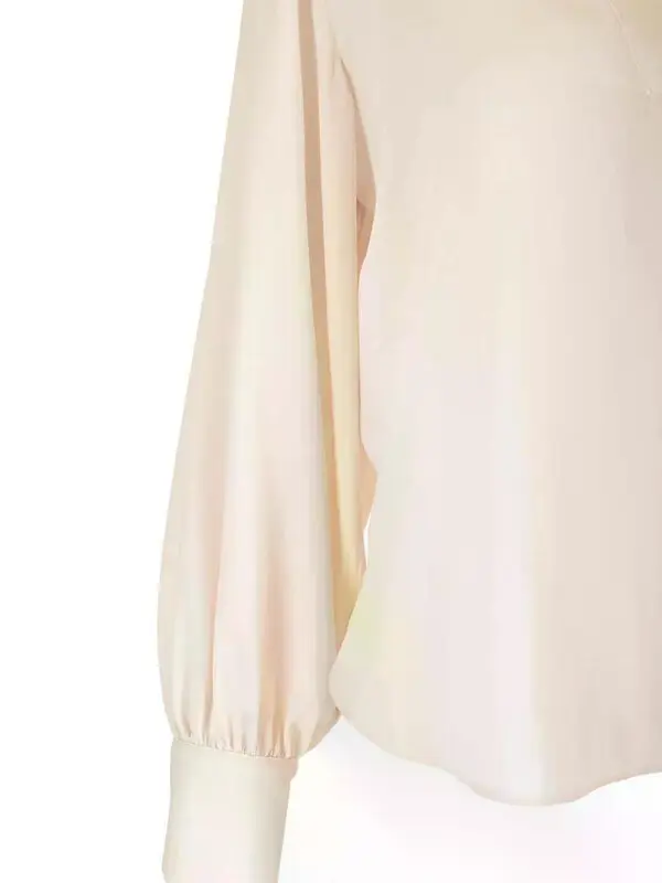 AL DUCA D’AOSTA 1902 Long Sleeve V-neck Blouse