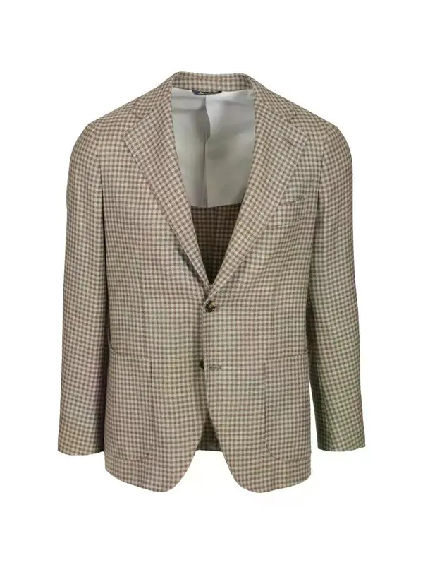 AL DUCA D’AOSTA 1902 Check-pattern Single-breasted Blazer