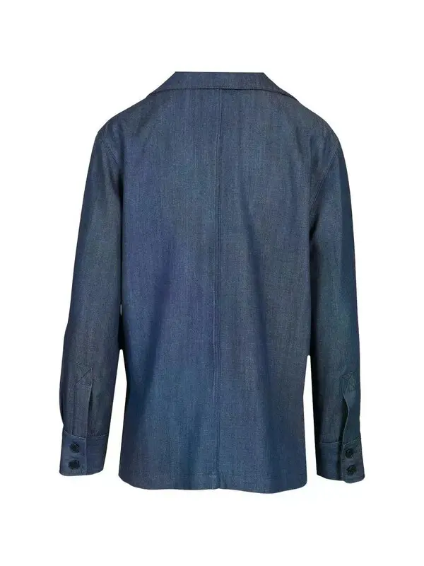 AL DUCA D’AOSTA 1902 V-neck Chambray Shirt
