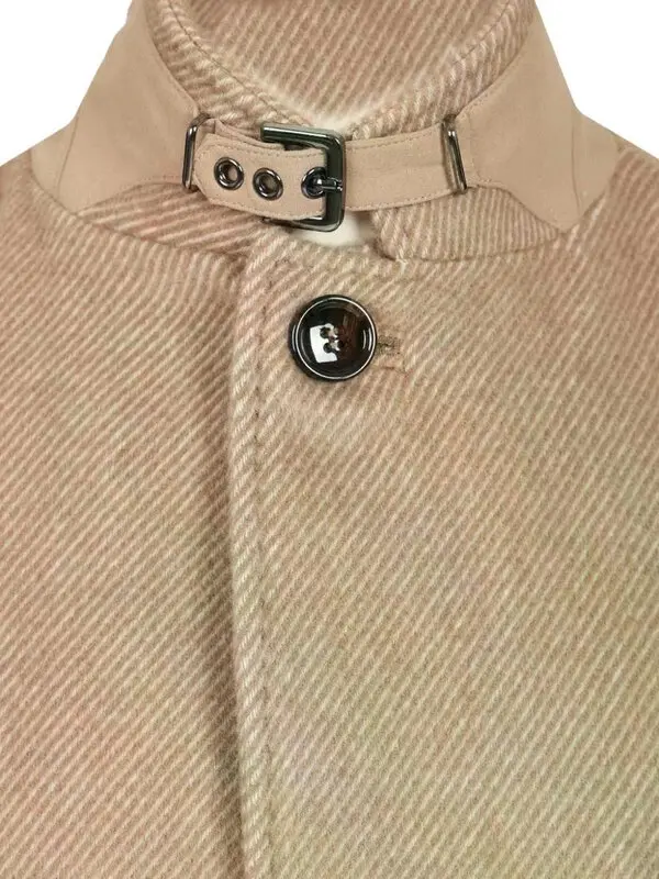AL DUCA D’AOSTA 1902 Buckled-collar Natté Coat