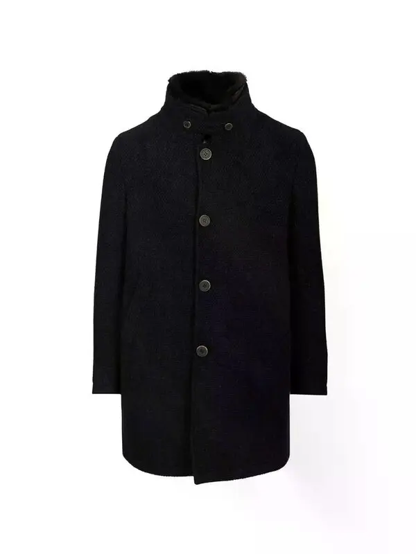 AL DUCA D’AOSTA 1902 Single-breasted Faux Fur Trimmed Coat