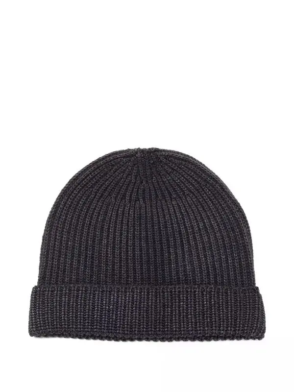 AL DUCA D’AOSTA 1902 Ribbed Merino Wool Beanie - Grey