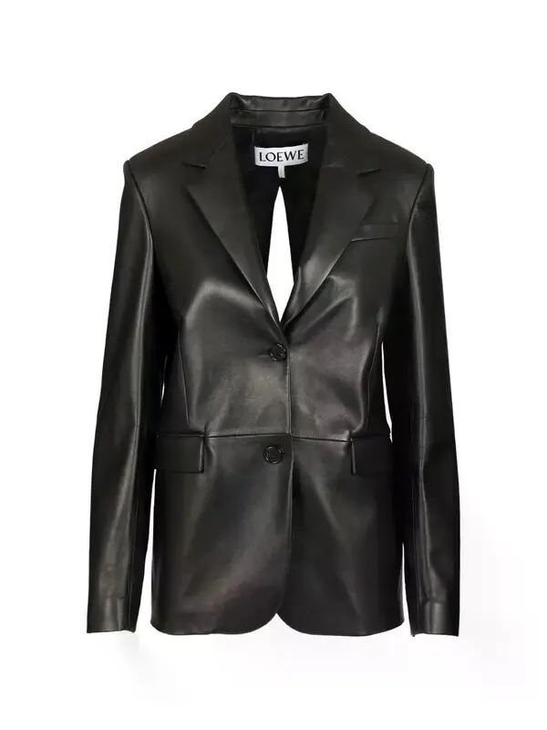 Loewe Leather Lace-up Jacket