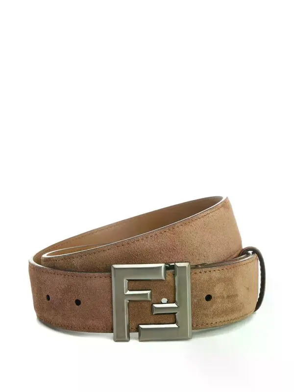Fendi Squared Ff Suede Belt