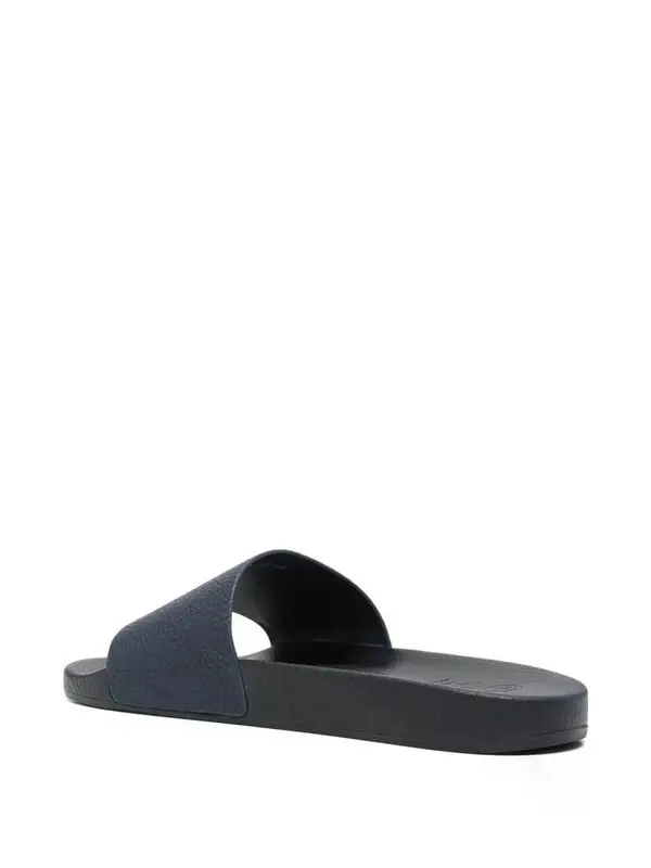 Stefano Ricci Eagle Embossed Leather Slides