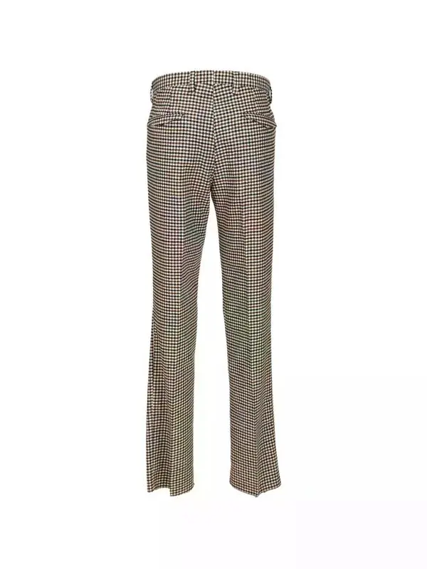 AL DUCA D’AOSTA 1902 Check-pattern Pleated Trousers