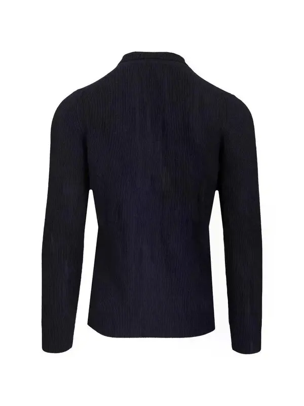 AL DUCA D’AOSTA 1902 Ribbed Knit Polo Sweater