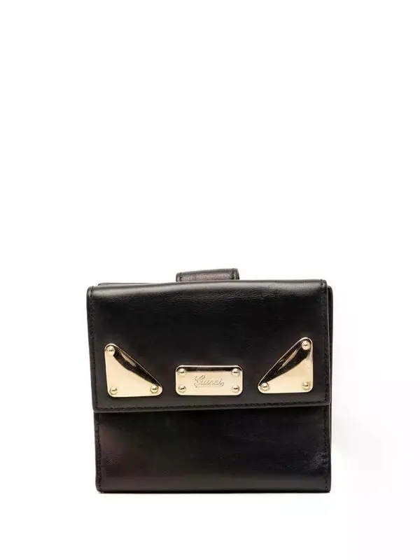 Gucci 2000-2015 Calfskin Indy Bifold Wallet Small Wallets - Black