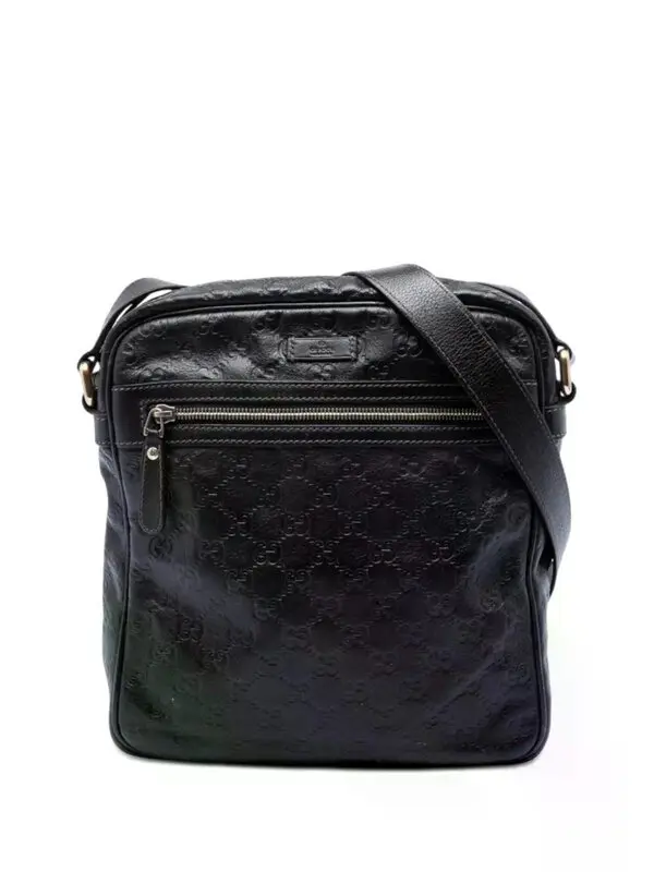 Gucci Embossed Leather Crossbody Bag