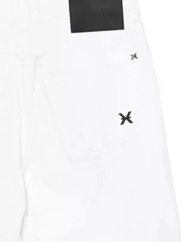 John Richmond Denim Logo Embroidered Jeans