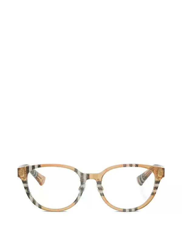Burberry Round Frame Glasses - Neutrals