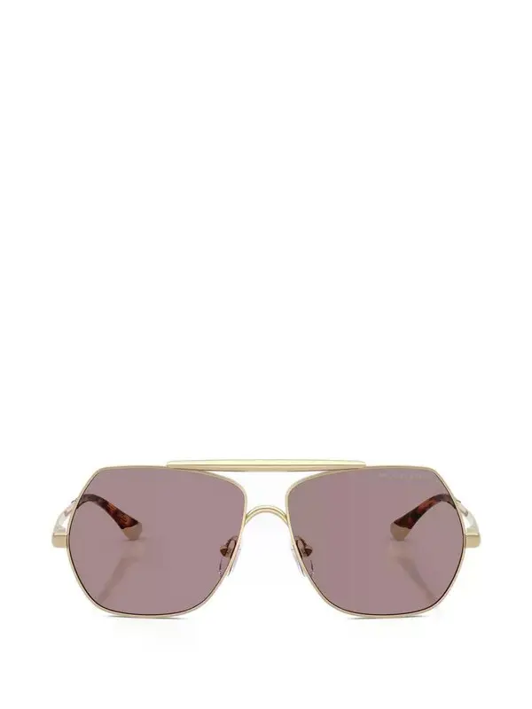 Michael Kors Denver Geometric Frame Sunglasses - Gold