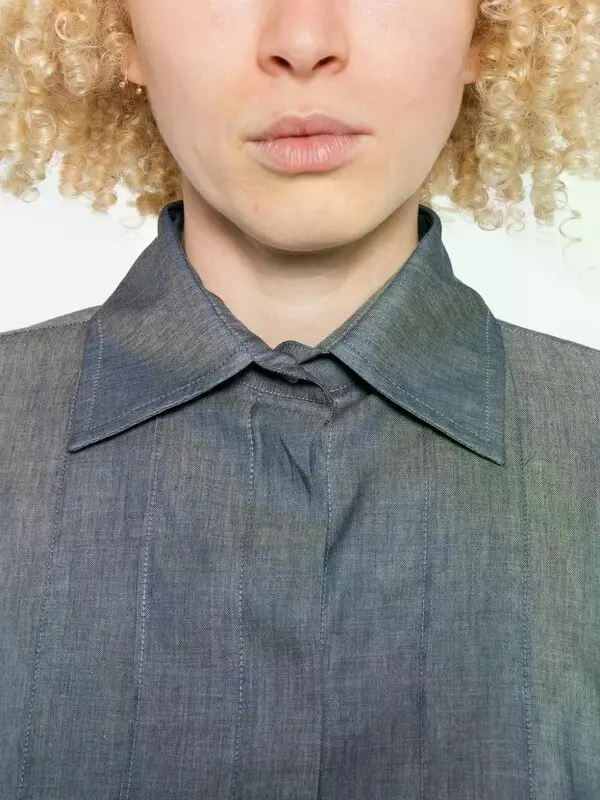 Fedeli Serra Cotton Bib-front Shirt