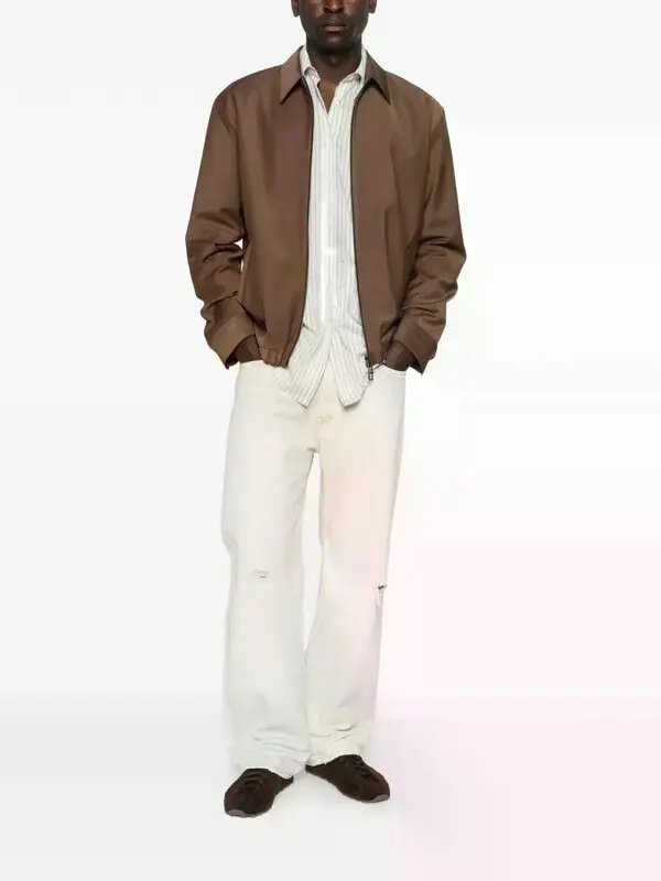 HOSIO Zip-fastening Pocket Overshirt