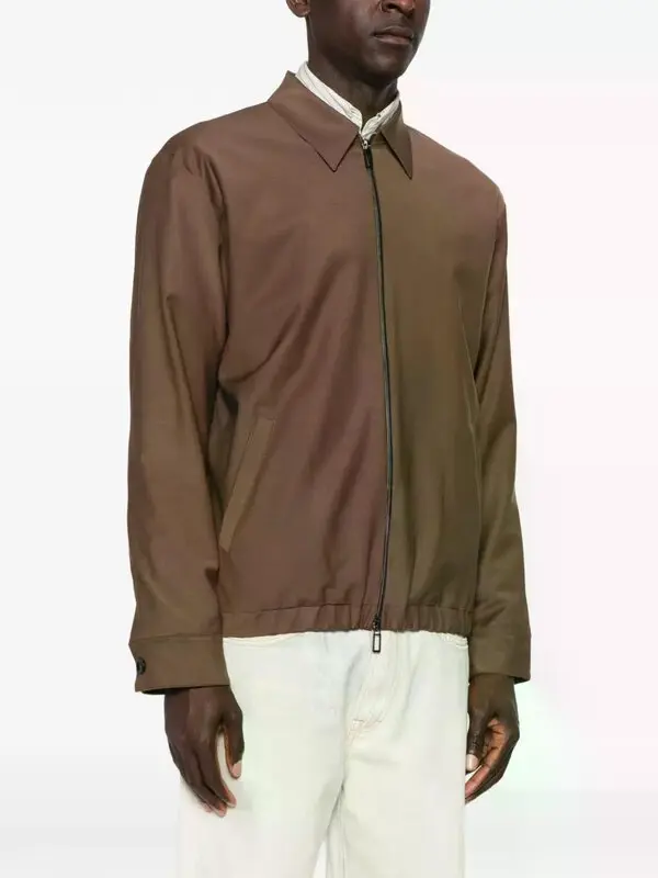 HOSIO Zip-fastening Pocket Overshirt