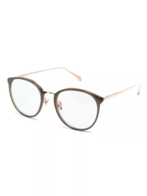 Linda Farrow Round Frame Optical Glasses