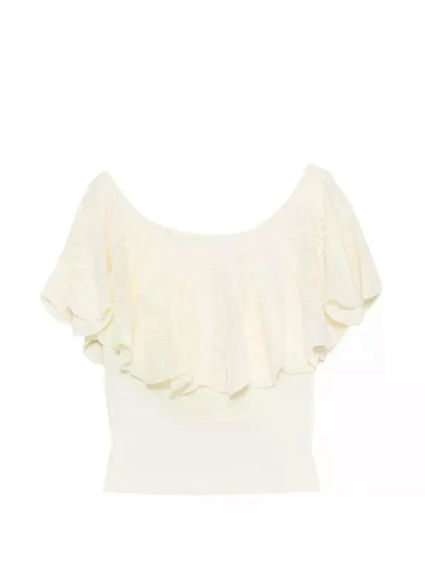 Ba&sh Salda Ruffled Off-the-shoulder Top