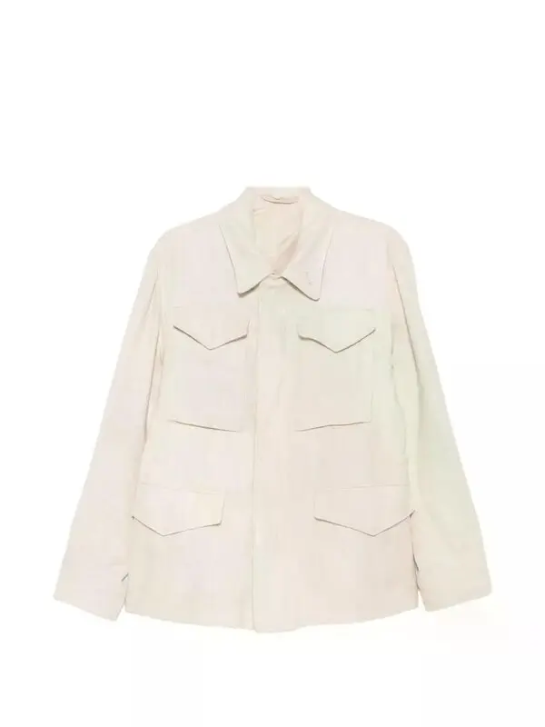 Eleventy Four-pocket Linen Jacket