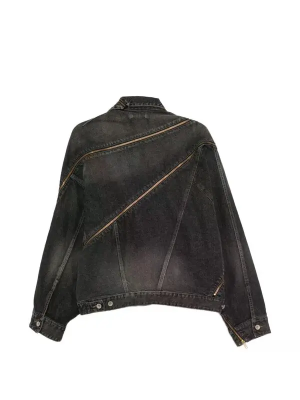 DOUBLET Filleted-zip Denim Jacket