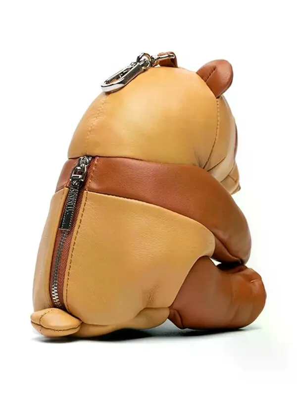 Mihara Yasuhiro Panda Leather Shoulder Bag - Brown
