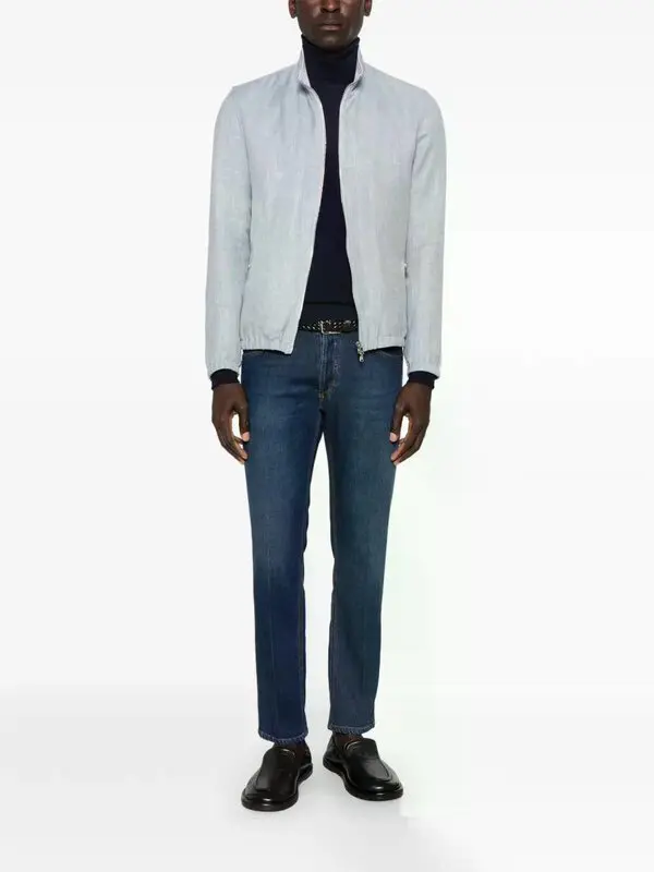 ENTRE AMIS Faded Straight-leg Jeans