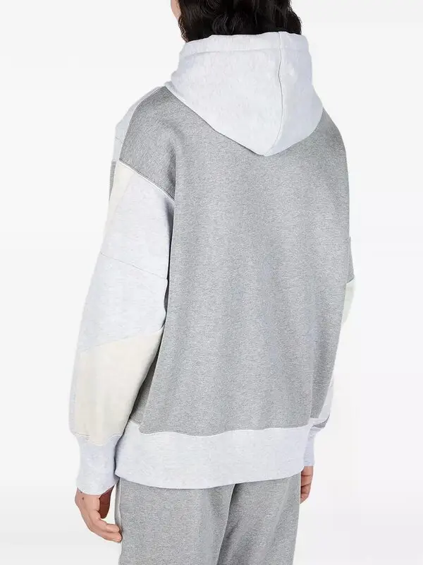 Anrealage Patchwork Embroidered Drawstring Hoodie