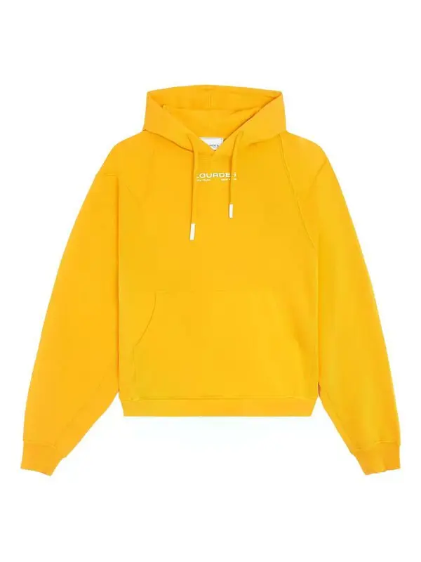 LOURDES Rhinestone Embellished Drawstring Hoodie