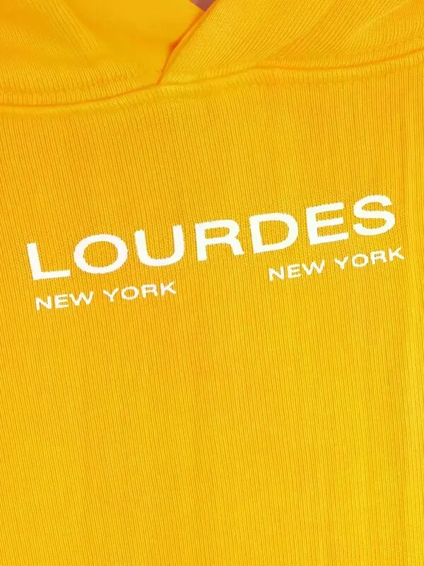 LOURDES Rhinestone Embellished Drawstring Hoodie