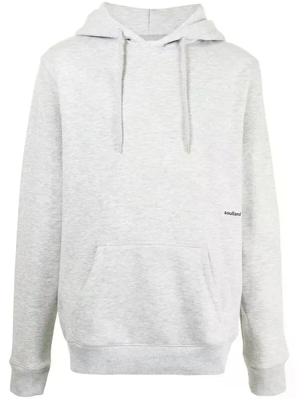 SOULLAND Side Logo Print Hoodie